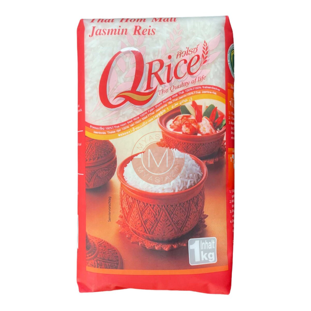 Q-RICE Jasmine Rice 1kg — Zora Supermarkt - Indian, Asian, African Grocery
