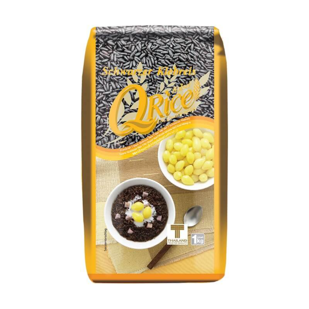 Q-Rice Glutinous Rice Black 1kg — Zora Supermarkt