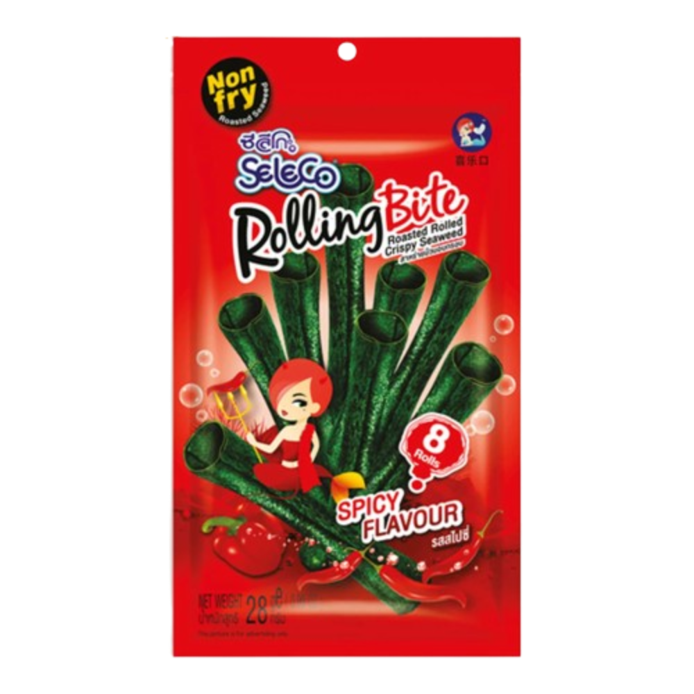 Seleco Rolling Bite Seaweed - Spicy 28gm — Zora Supermarkt - Indian ...