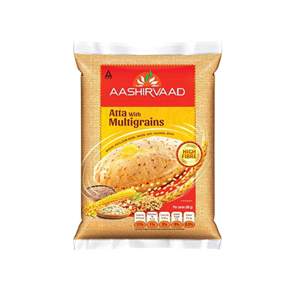 Aashirvaad Multigrain Atta 2kg (Export Pack) — Zora Supermarkt - Indian ...