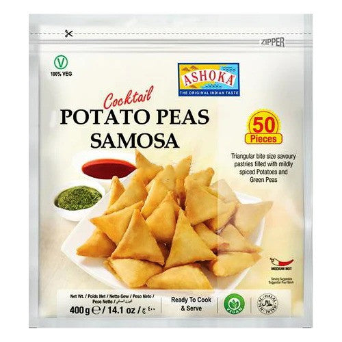 Frozen Ashoka Cocktail Potato Peas Samosa (50 pcs) 400gm - Only Berlin ...